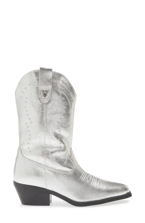 BOTTERO Metallic Western Boot - Prata