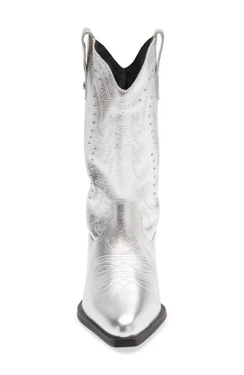 BOTTERO Metallic Western Boot - Prata