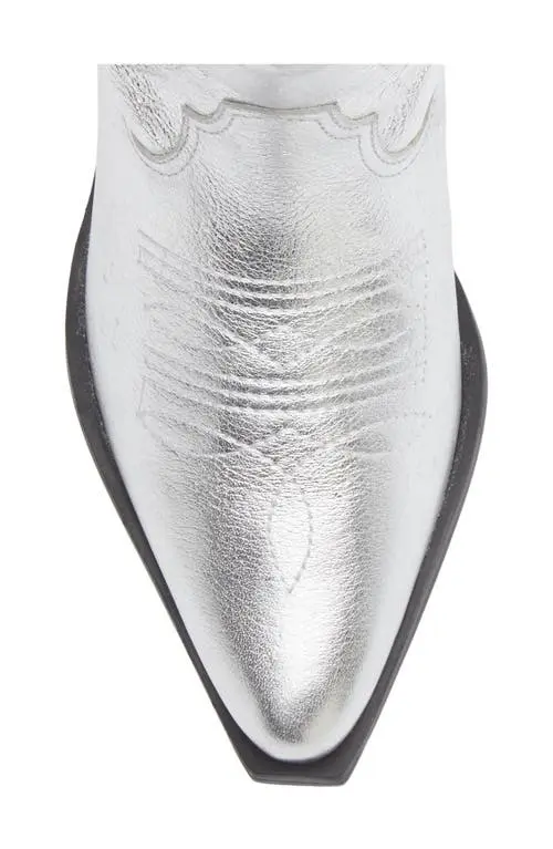 BOTTERO Metallic Western Boot - Prata