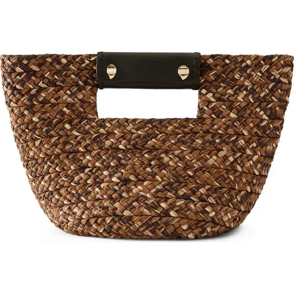 Helen Kaminski Mini Remi Braided Raffia Tote - Nutshell Multi