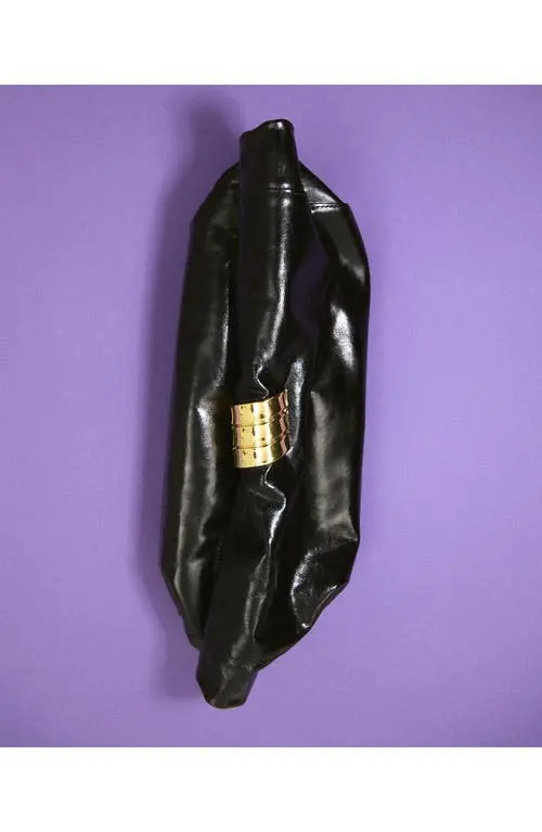 Mango Metallic Detail Clutch