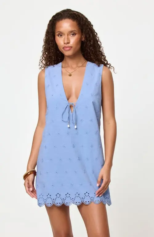 L*Space Sunday Cotton Cover-up Minidress