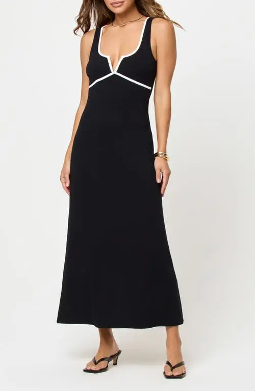 L*Space Sayge Maxi Cover-up Dress - Black/cream