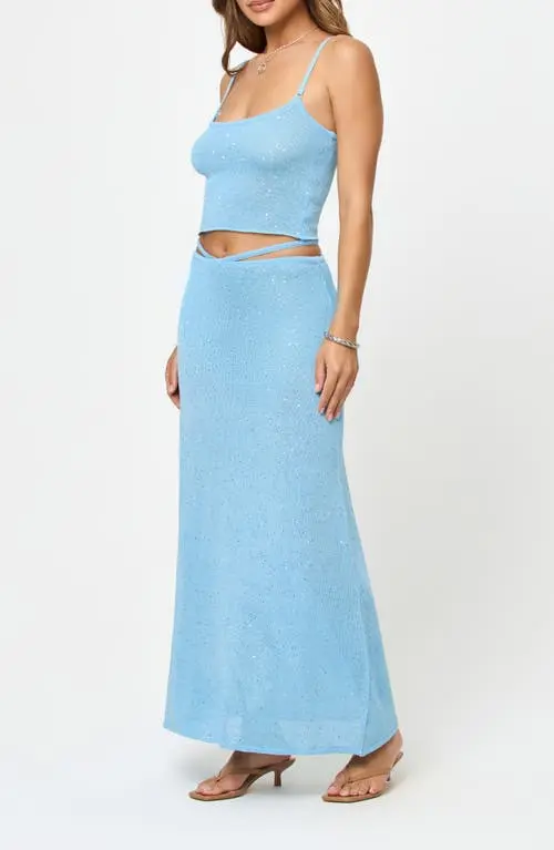 L*Space Sequin Embellished Maxi Sweater Skirt