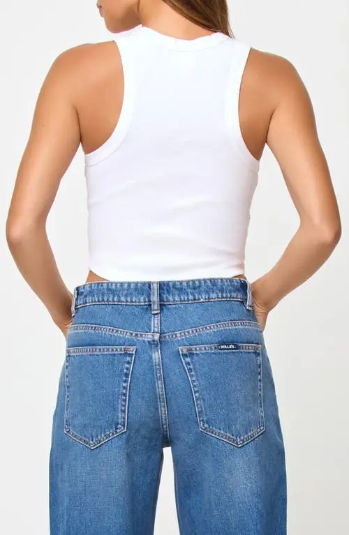 L*Space Embroidered Scoop Neck Tank Top