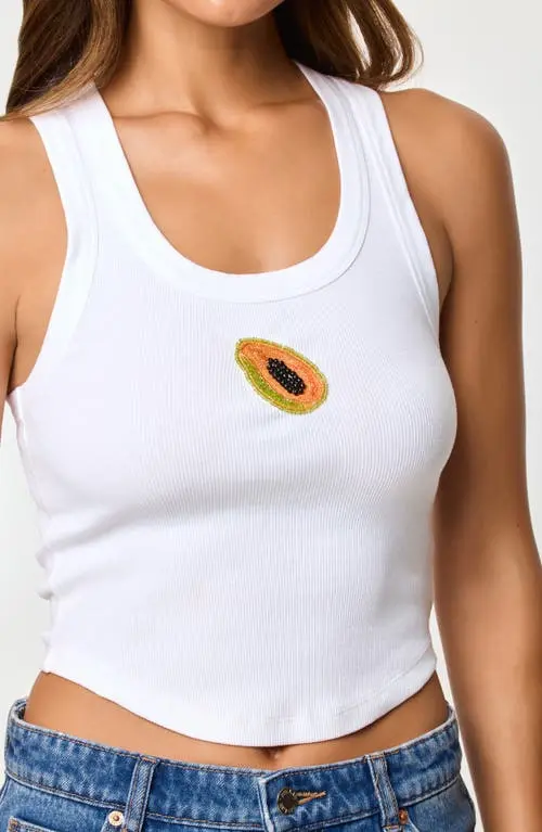 L*Space Embroidered Scoop Neck Tank Top