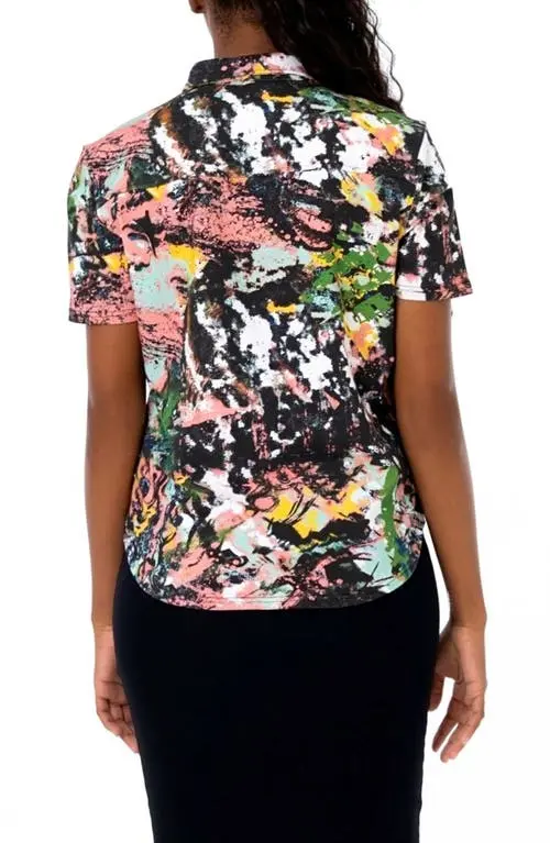 DAI MODA Abstract Print Fitted Shirt