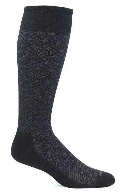 SOCKWELL Featherweight Knee-high Compression Socks - Black Print