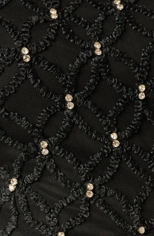 Adrianna Papell Beaded Jersey Gown