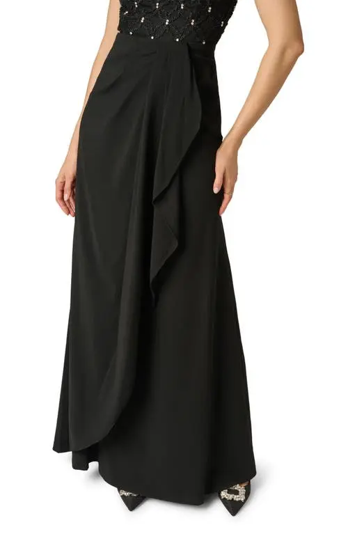 Adrianna Papell Beaded Jersey Gown