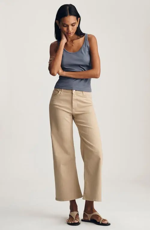 MAVI Scoop Neck Ribbed Cotton Tank