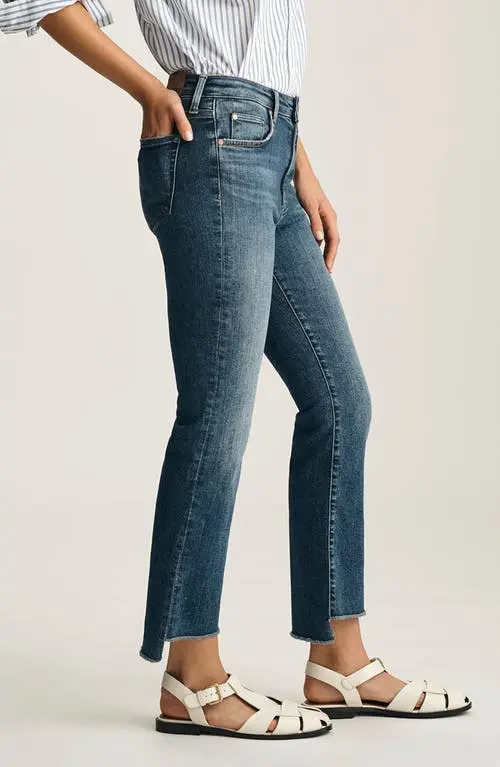 MAVI Anika Raw Hem Crop Flare Jeans