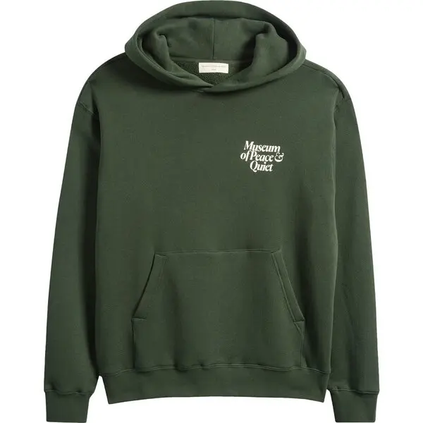 MUSEUM OF PEACE & QUIET Mid Century Terry Hoodie - Forest