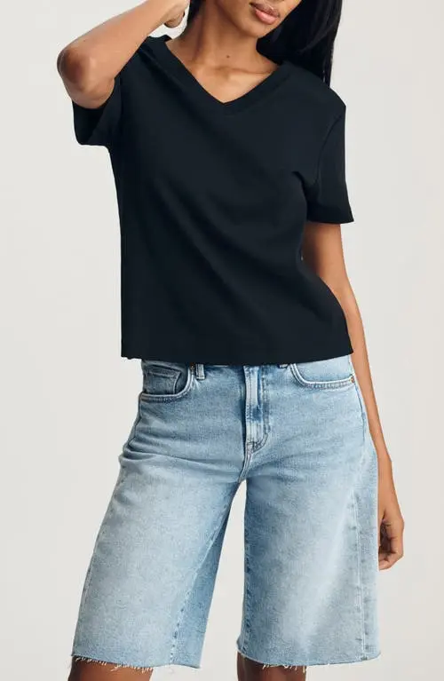 MAVI Olivia V-neck T-shirt - Black