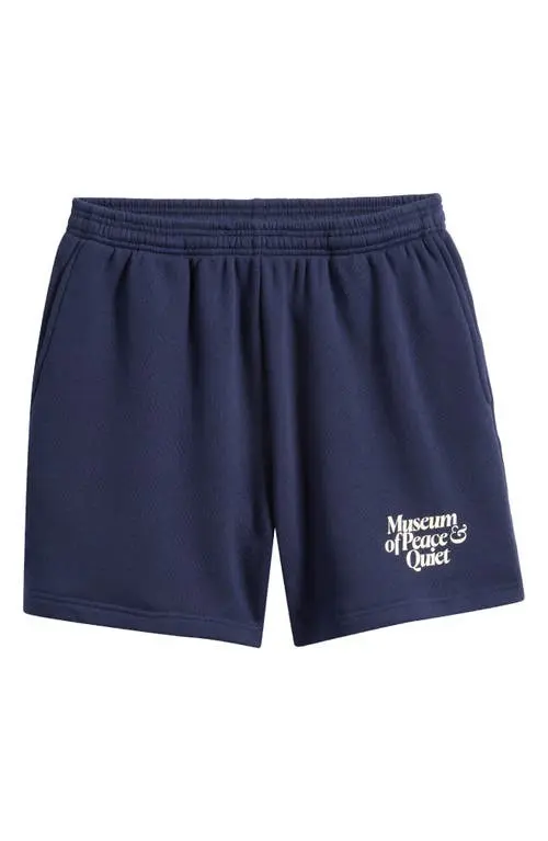 MUSEUM OF PEACE & QUIET Mid Century Sweatshorts - Navy