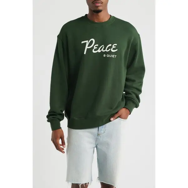 MUSEUM OF PEACE & QUIET Diner Graphic Sweatshirt - Forest