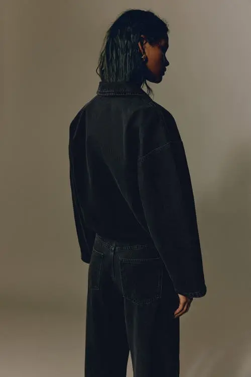 H&m Collared Denim Jacket