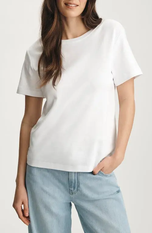MAVI Nina Crewneck Cotton T-shirt - White