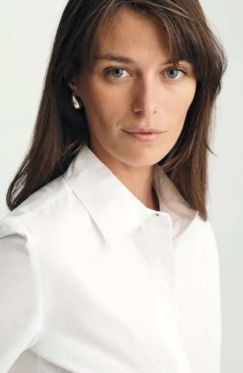 MAVI Poplin Shirt With Spread Collar