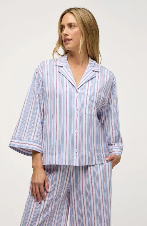 PETITE PLUME Olivia Wide Leg Pima Cotton Pajamas