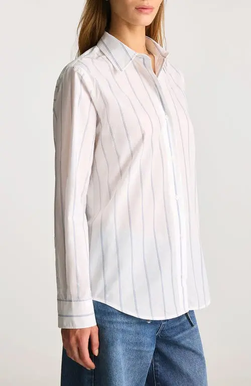 MAVI Striped Cotton Relaxed Fit Button-up Shirt