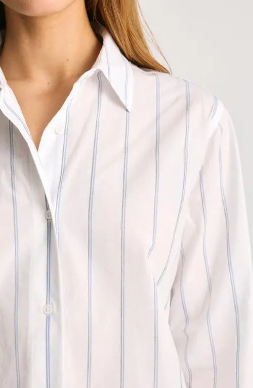 MAVI Striped Cotton Relaxed Fit Button-up Shirt