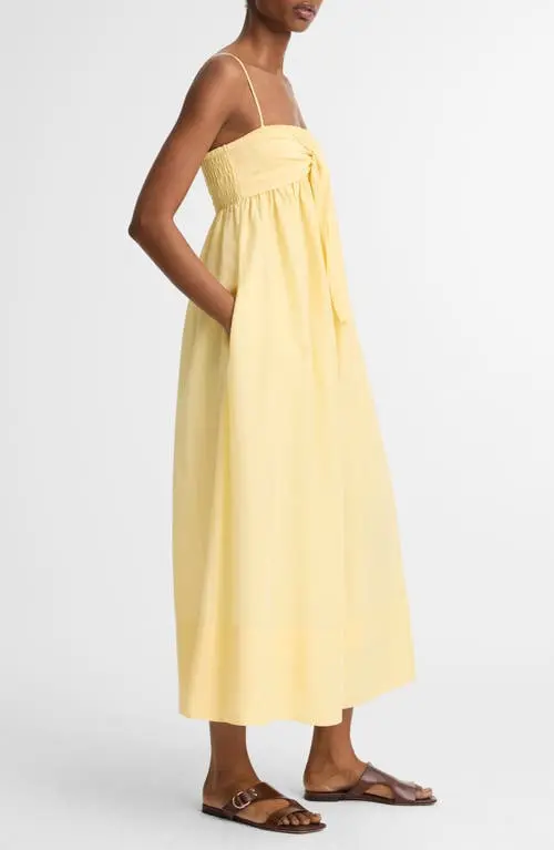 Vince Tie Front Cotton & Silk Maxi Sundress
