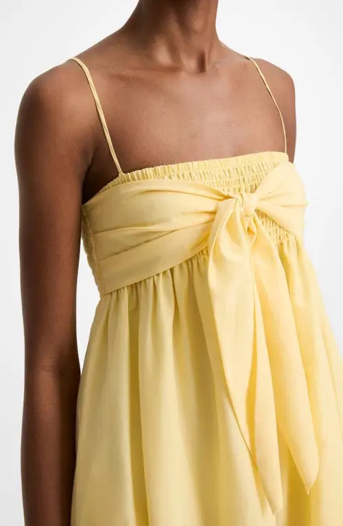 Vince Tie Front Cotton & Silk Maxi Sundress