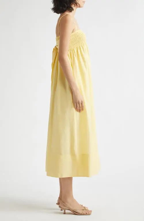 Vince Tie Front Cotton & Silk Maxi Sundress