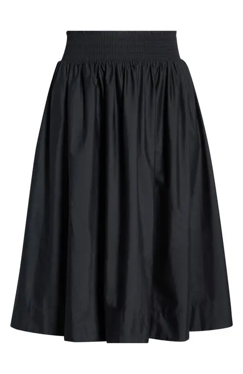 Nordstrom Smocked Waist Pleated Midi Skirt