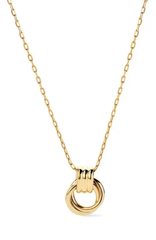 ANA LUISA Palmer Statement Necklace With Interlocking Rings - Gold