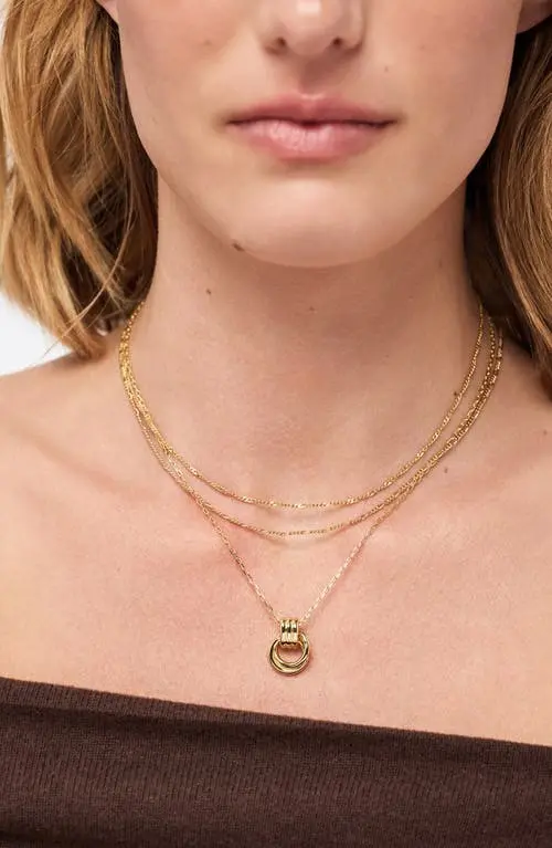 ANA LUISA Palmer Statement Necklace With Interlocking Rings