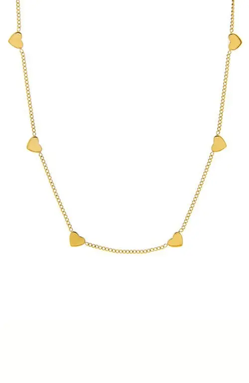 MARLYN SCHIFF String Of Hearts Waterproof Necklace - Gold