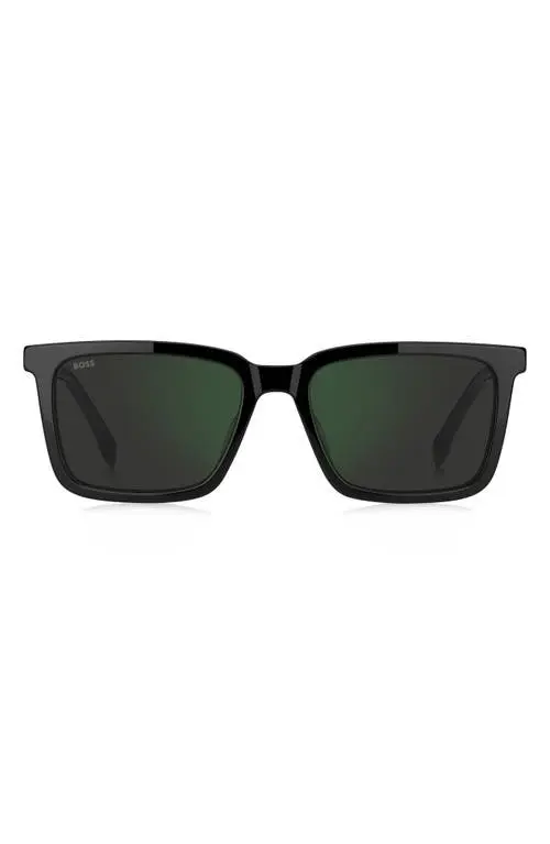 BOSS Rectangular Sunglasses - Black