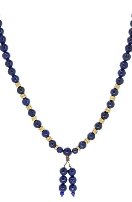 MARLYN SCHIFF Convertible Beaded Necklace/bracelet - Lapis