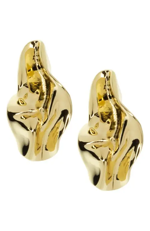 MARLYN SCHIFF Jules Wave Earrings - Gold