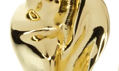 MARLYN SCHIFF Jules Wave Sculptural Goldtone Drop Earrings