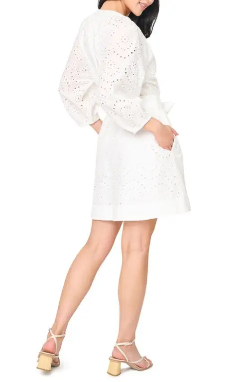 GIBSONLOOK Cotton Eyelet Shirtdress