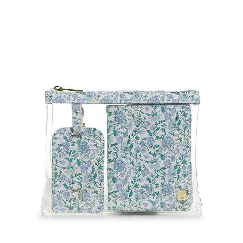 TRVL DESIGN Hamptons Floral Travel Set - Blue
