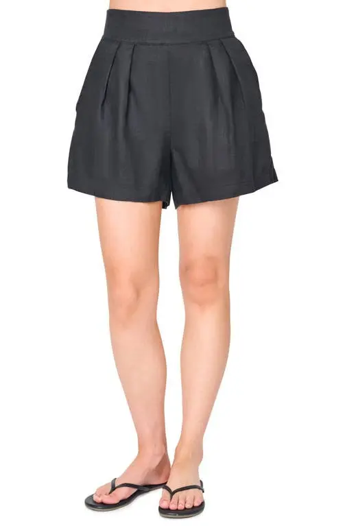 GIBSONLOOK Easy Everyday Cotton Shorts - Black