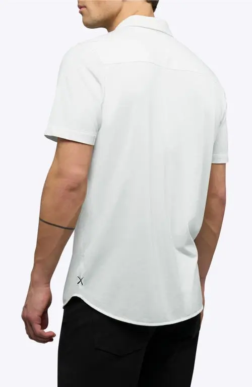 CUTS Ao Curved Hem Short Sleeve Button-up Shirt