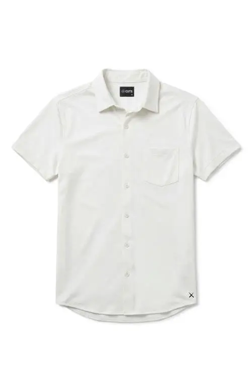 CUTS Ao Curved Hem Short Sleeve Button-up Shirt