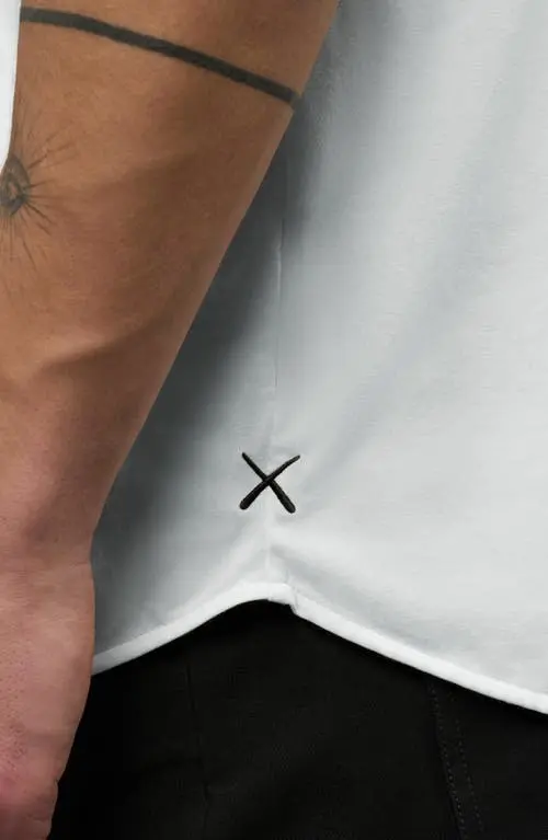 CUTS Ao Curved Hem Short Sleeve Button-up Shirt