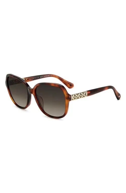 Kate Spade New York Eliza Sunglasses - Havana/brown