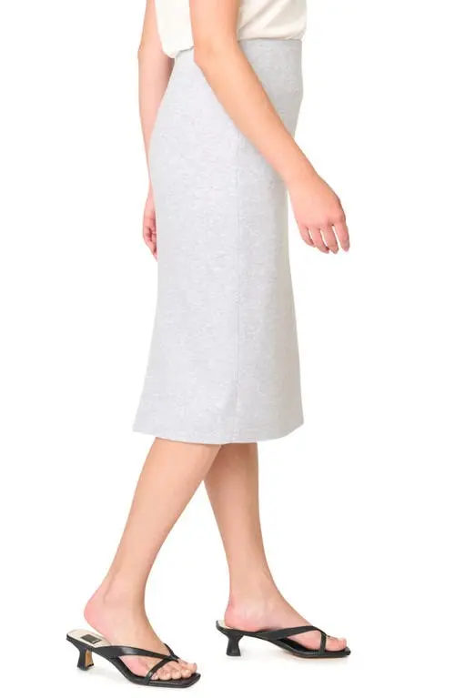 GIBSONLOOK Cotton Blend Structured Knit Pencil Skirt