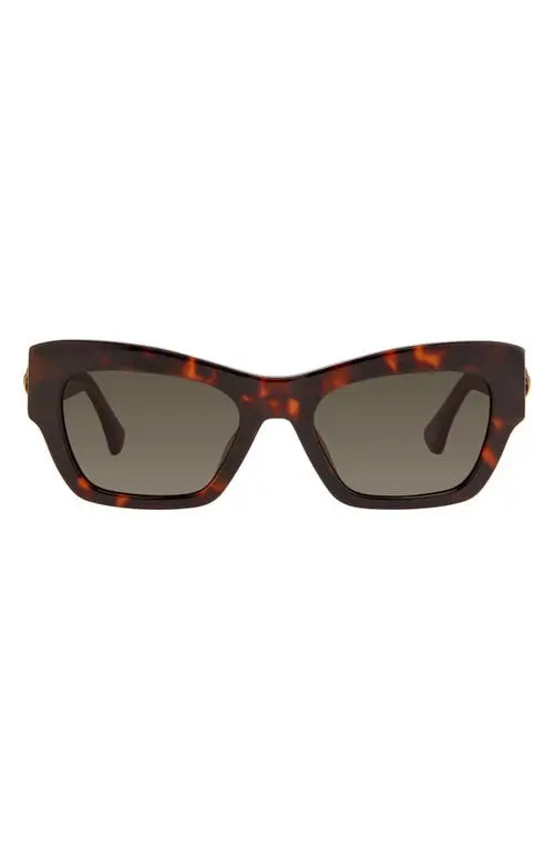 Kurt Geiger Rectangular Sunglasses - Havana/brown