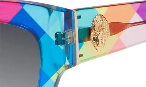 Kurt Geiger 53mm Rectangular Sunglasses - Pattern Multicolor/grey