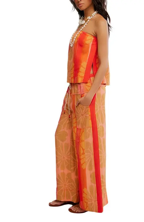 Free People Devella Tube Top & Wide Leg Pants Set