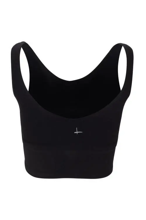 LEZAT V-neck Organic Cotton Crop Tank