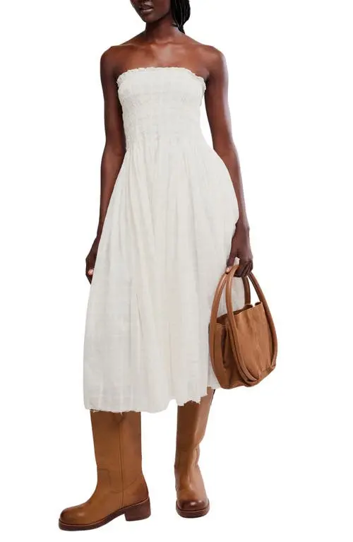 Free People Raven Smocked Maxi Skirt